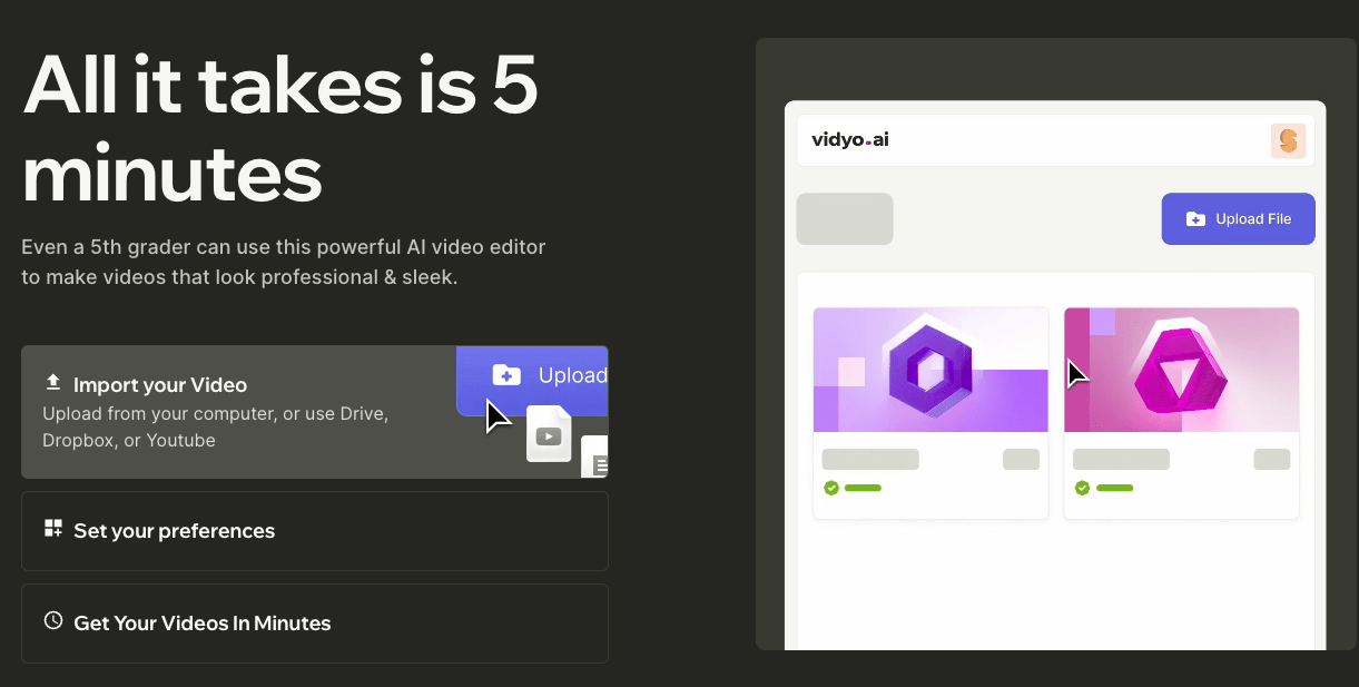 Vidyo.ai Review: Pros, Cons, Pricing, and More (2024) | AI Review Guys